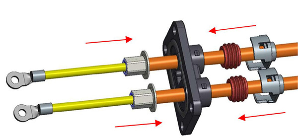 2.5mm²-6mm² Two-hole Pass-through Metal Connector